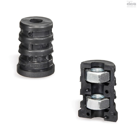 Elesa Round tube expander end-caps, NDE.T-25x1.5-M8 NDE.T | Zoro