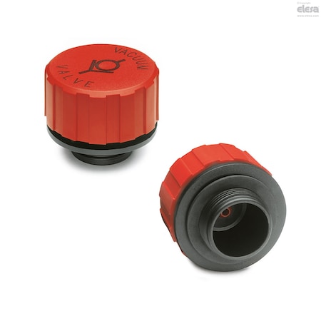 Elesa Breather caps with vacuum breaker valve, TVD.70-EPDM-C6 TVD. | Zoro