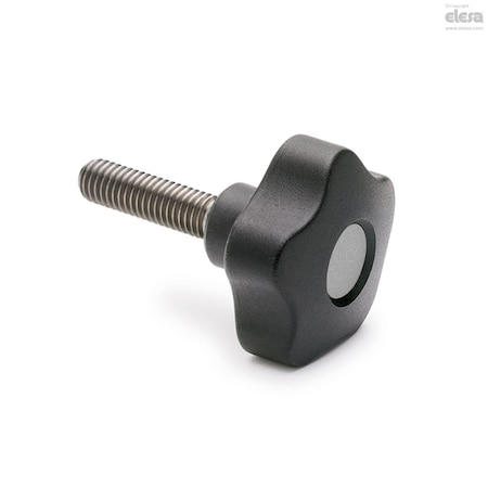 Elesa Stainless steel boss, threaded hole, with cap, VCT.84-SST-M16-C3 ...