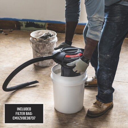 Craftsman Wet/Dry Vac Powerhead, 1.75 Peak HP Bucket Vacuum ...