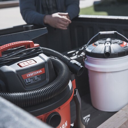 Craftsman Wet/Dry Vac Powerhead, 1.75 Peak HP Bucket Vacuum ...