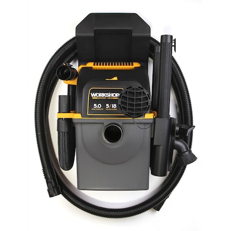 Workshop Wet/Dry Vacs 5 Gal. 5.0 Peak HP Wall-Mount Wet/Dry Vacuum ...