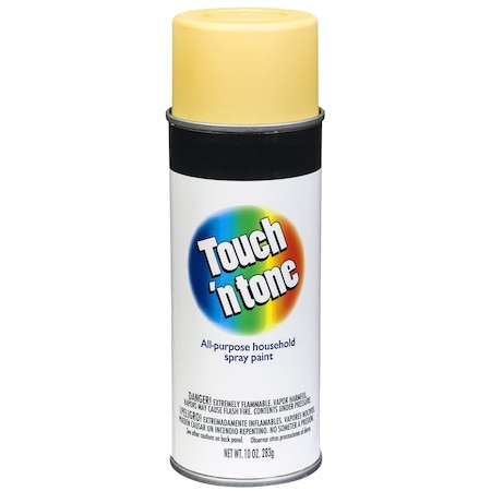 Touch N Tone Spray Paint, Canary Yellow, Gloss, 10 oz 55272830 | Zoro