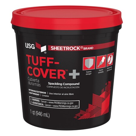 Usg USG Tuff-Cover + Ready to Use White Spackling Compound 1 qt 380215 ...