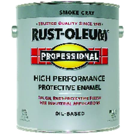 Rust-Oleum Interior/Exterior Paint, Gloss, Oil Base, Smoke Gray, 1 gal ...