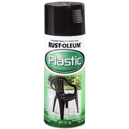 Rust-Oleum Black, Semi-Gloss, 12 oz 211338 | Zoro