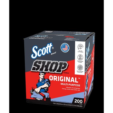 Scott Scott Shop Towels Original (75190), Blue, Pop-Up Dispenser Box ...