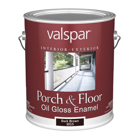 Valspar 1 gal Floor Paint, Gloss Finish, Brown 027.0001015.007 | Zoro