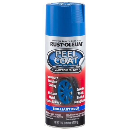 Rust-Oleum Peel Coat Flat/Matte Brilliant Blue Spray Paint 11 oz 284315 ...