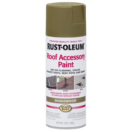 Krud Kutter Rust-Oleum Roof Accessory Flat/Matte Shakewood Spray Paint ...