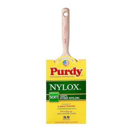 Purdy Nylox Mode 3-1/2 in. Soft Flat Trim Paint Brush 144228235 | Zoro