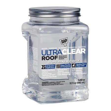 Dap Ultra Clear Roof Crystal Clear SolventBased Resin All Purpose ...