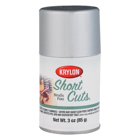 Short Cuts Spray Paint, Chrome, Gloss, 3 oz SCS-032 | Zoro