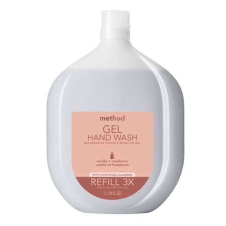 Method Method Vanilla & Raspberry Scent Gel Hand Wash Refill 34 oz ...