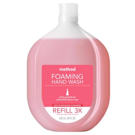 Method Method Pink Grapefruit Scent Foam Hand Soap Refill 28 oz 328118 ...