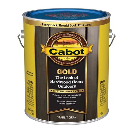 Cabot Cabot Gold Low VOC Satin Starlit Gray Deck Varnish 1 gal 140. ...