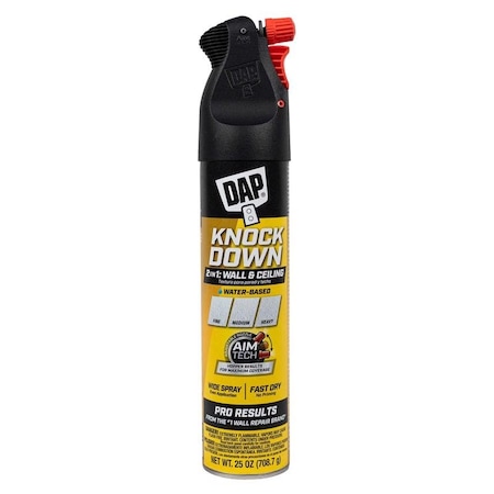 Dap DAP White Water-Based Knockdown Wall Texture 25 oz 7079850010 | Zoro