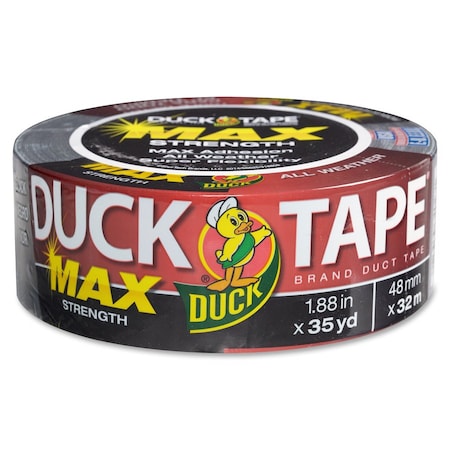 Duck Brand Duck MAX Strength 1.88 in. W X 35 yd L Black Duct Tape ...