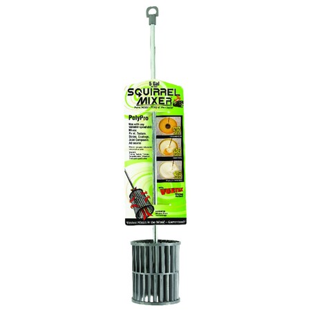 Squirrel Mixer 3.125 in. W X 19.375 in. L Steel Paint Mixer For 5 ...