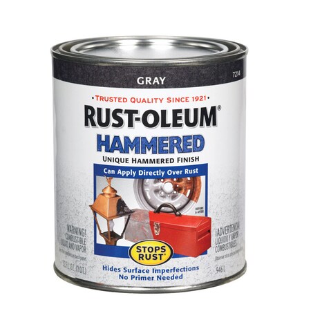 Rust-Oleum Paint Hammer Gray Qt 7214-502 | Zoro