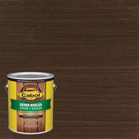 Cabot Semi-Solid Stain & Sealer Semi-Solid Tintable Cordovan Brown Oil ...
