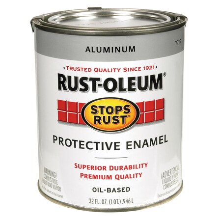 Rust-Oleum Paint Qt Aluminum Rusto 7715-502 | Zoro