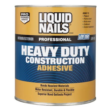 Liquid Nails Liquid Nails Hd Qt LNP-903 QUART | Zoro