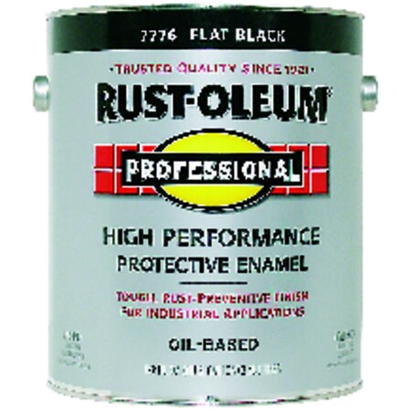 Rust-Oleum Rust-Oleum Professional Indoor and Outdoor Flat Black Oil ...