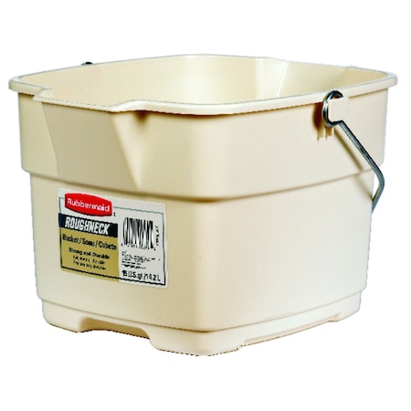 Rubbermaid Rubbermaid Roughneck 15 qt Bucket Bisque 287100BISQUE | Zoro