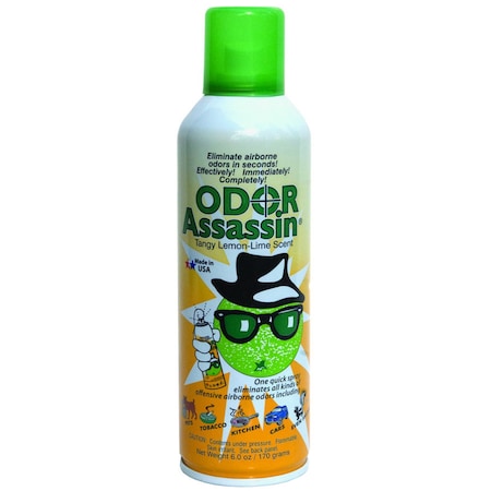 Odor Assassin Convenient Sprays Lemon Lime Scent Odor Control Spray 6 ...