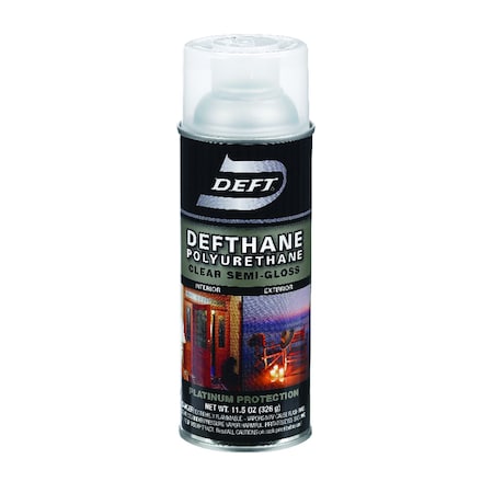 Deft Deft Semi-Gloss Clear Oil-Based Polyurethane Spray 11.5 oz DFT023S ...