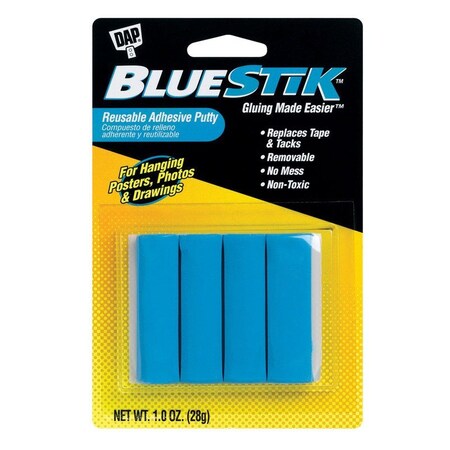 Dap Blue Stik Low Strength Latex Adhesive Putty 1 oz 7079801201 | Zoro