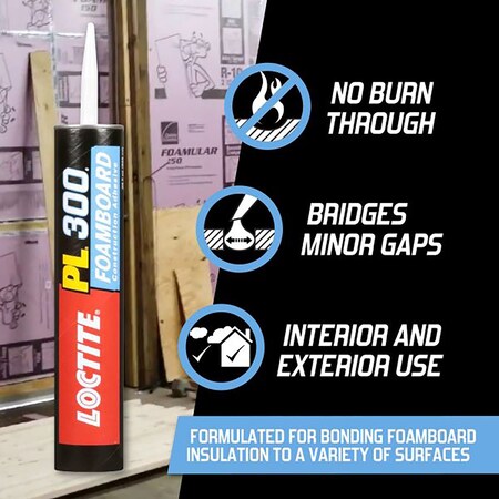 Loctite Loctite PL 300 Foamboard Acrylic Latex Construction Adhesive 28 ...