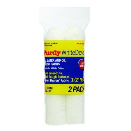 Purdy Purdy White Dove Woven Fabric 6.5 in. W X 1/2 in. Mini Paint ...