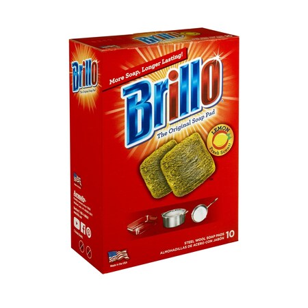Brillo Brillo Heavy Duty Steel Wool Pads For Multi-Purpose 10 pk 23320 ...
