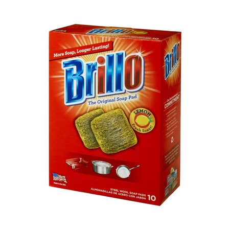 Brillo Brillo Heavy Duty Steel Wool Pads For Multi-Purpose 10 pk 23320 ...