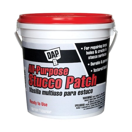 Dap DAP All-Purpose Stucco Ready to Use White Patch 1 gal 7079860590 | Zoro