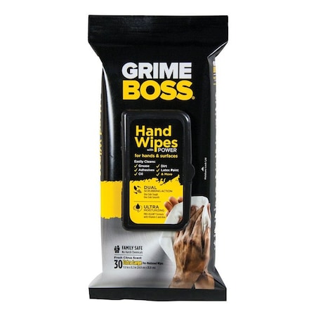 Grime Boss Grime Boss Fiber Blend Cleaning Wipes 10 in. W X 8 in. L 30 ...