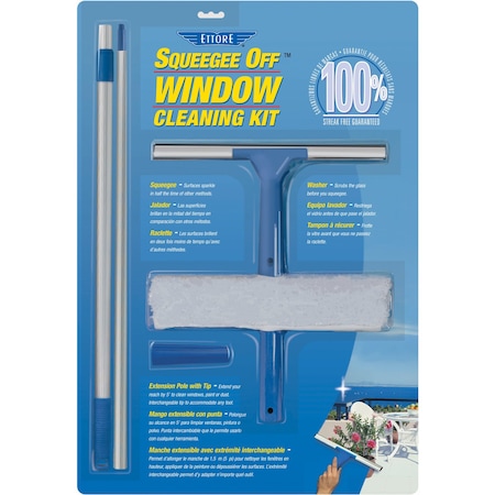 Ettore Ettore 12 in. Rubber Window Cleaning Kit 17050 | Zoro