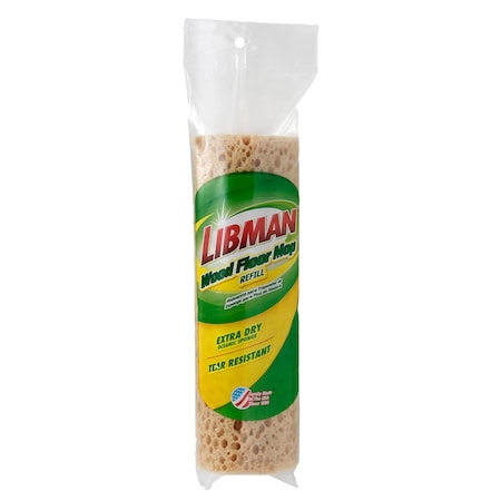 Libman Libman 10 in. Hardwood Floor Sponge Mop Refill 1 pk 2027 | Zoro