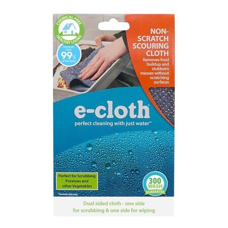 E-Cloth Microfiber Non-Scratch Scouring Cloth 12.5 in. W X 12.5 in. L 1 ...