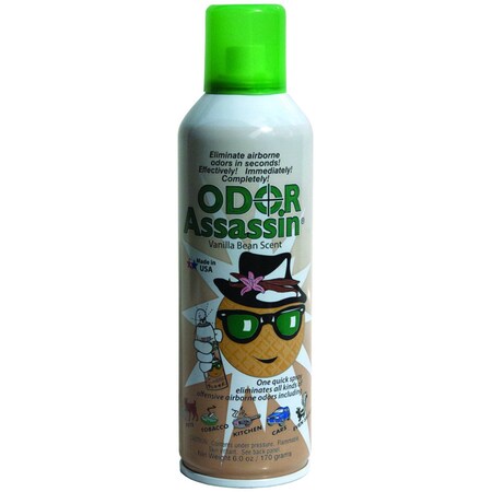 Odor Assassin Convenient Sprays Vanilla Scent Odor Control Spray 6 oz ...