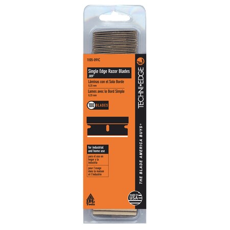 Techniedge Razor Blade .009" 100Pk TE05-091C | Zoro