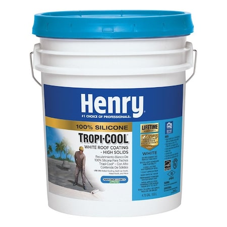 Henry Henry Tropi-Cool White Silicone Roof Coating 4.75 gal HE887HS073 ...
