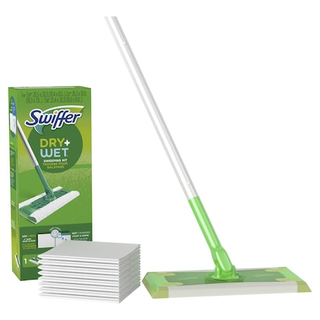 Swiffer Swiffer Sweeper Dry & Wet 10 in. W Dry/Wet Sweeping Kit 92815 ...