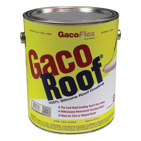 Gaco Western GacoFlex Gray Silicone Roof Coating 1 gal GACSRCG1 | Zoro