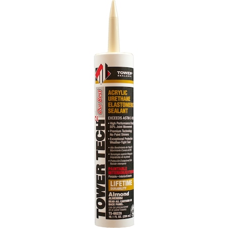Tower Sealants Tower Tech 2 Almond Acrylic Urethane Sealant 10.1 oz TS ...