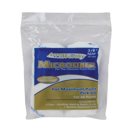 Arroworthy ArroWorthy Microfiber 4 in. W X 3/8 in. Mini Paint Roller ...