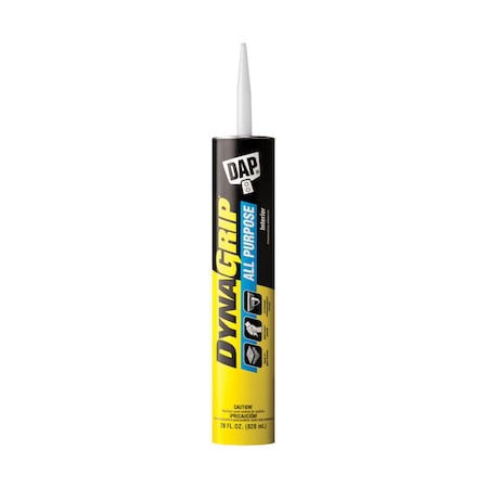 Dap Construction Adhesive, White, 28 fl oz, Cartridge 27502 | Zoro