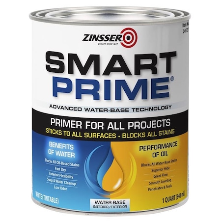 Krud Kutter Zinsser Smart Prime White Water-Based Primer 1 qt 249727 | Zoro